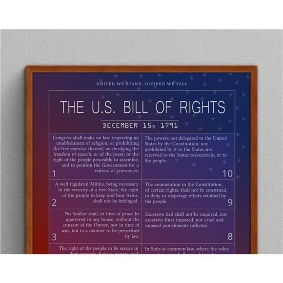 Art | Usa Bill Of Rights Amendments Constitution Posters 12x18 | Poshmark